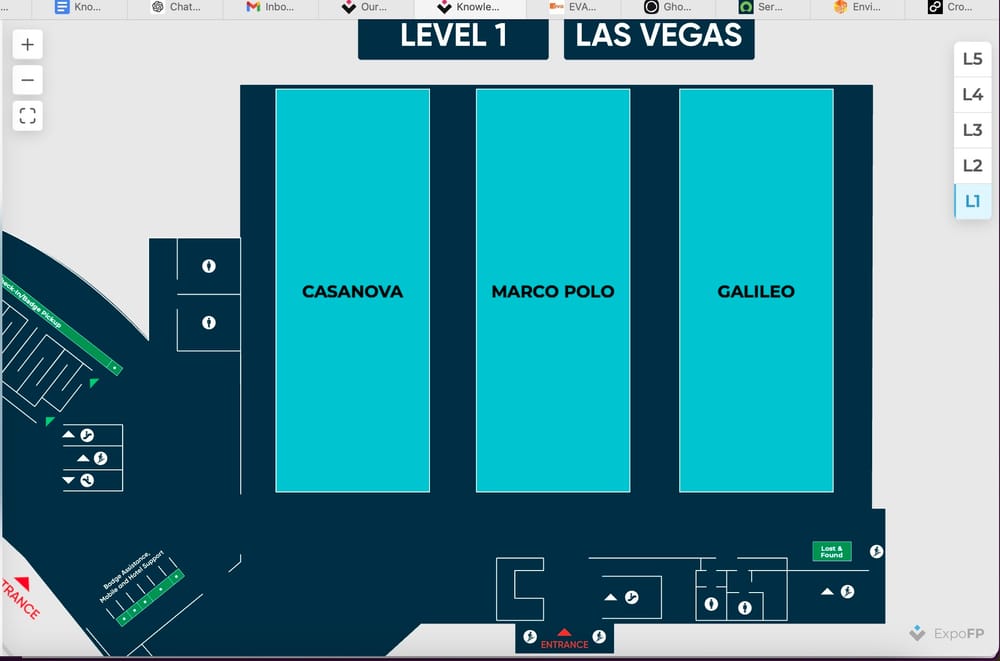 ServiceNow About ExpoFP Floor Plans: "Very useful for getting around"